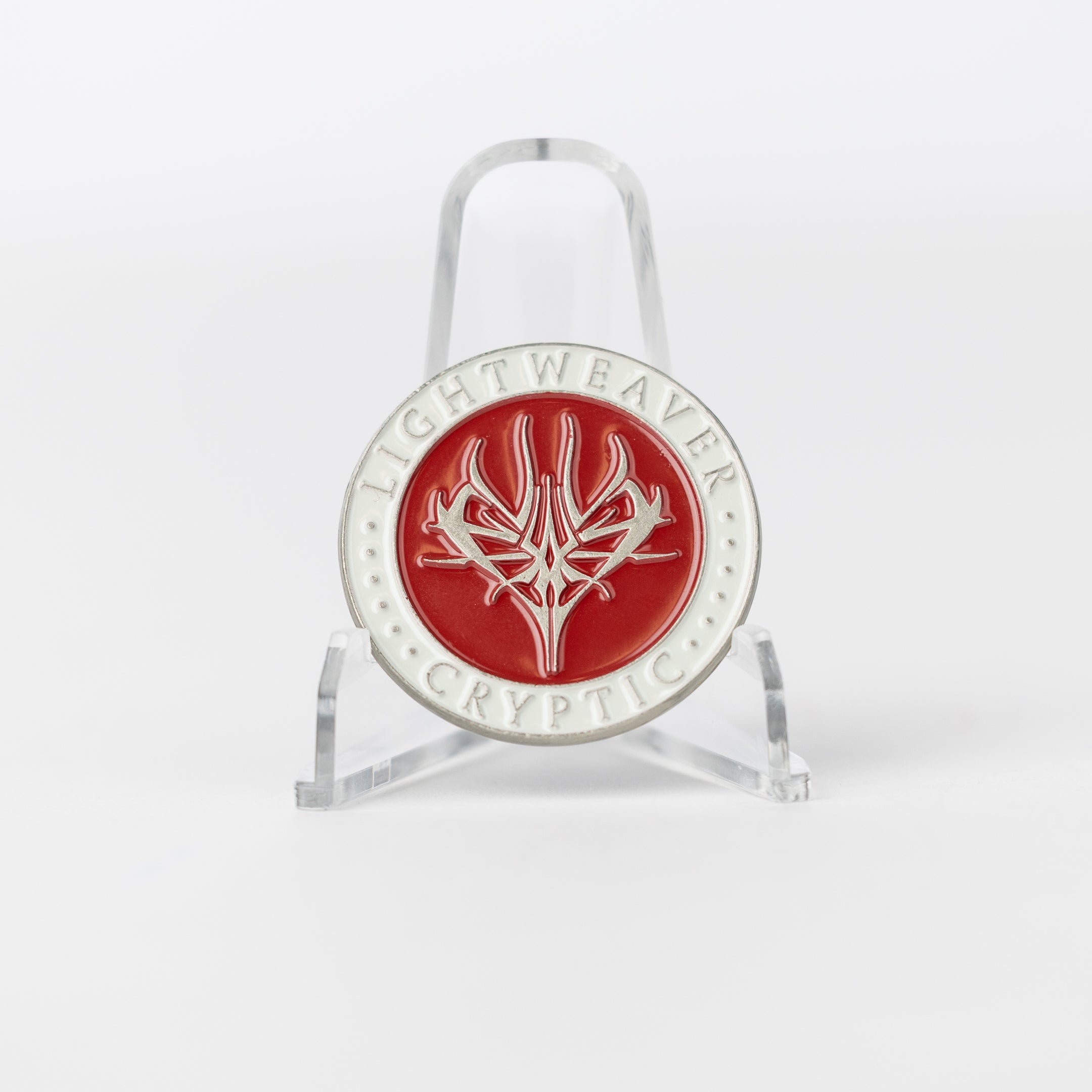 Lightweaver Cryptic Challenge Coin – Dragonsteel Books