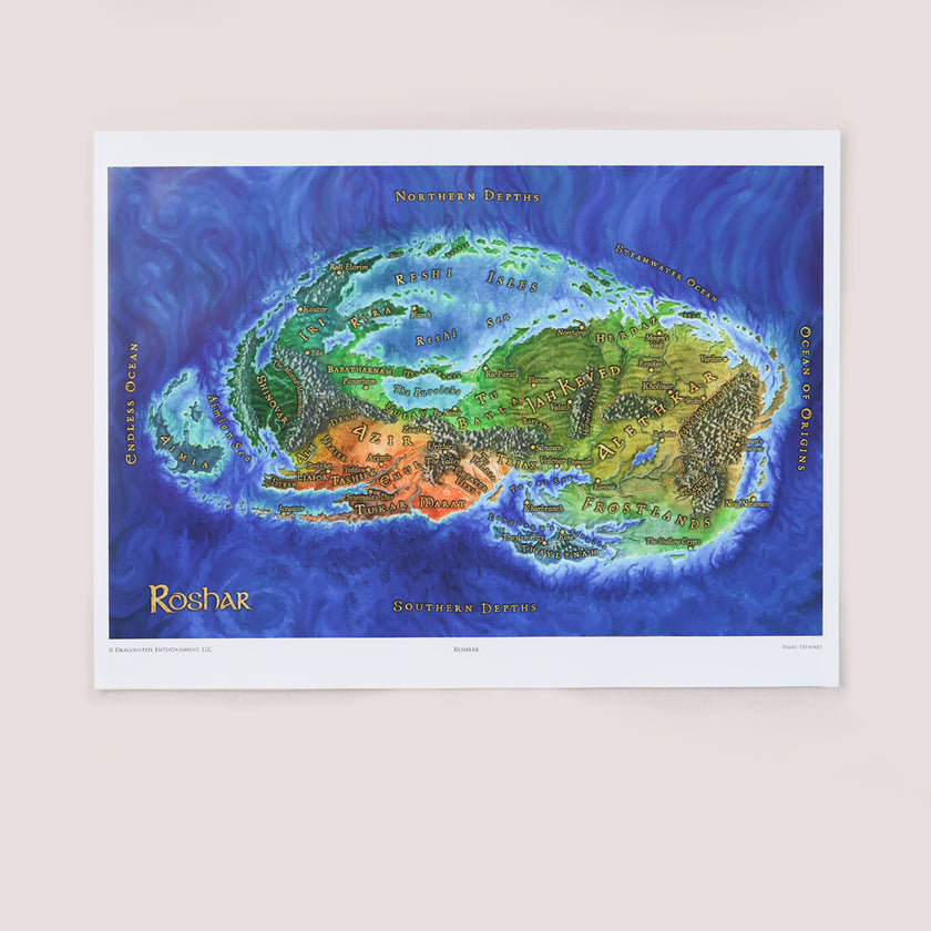 Roshar Map Poster – Dragonsteel Books