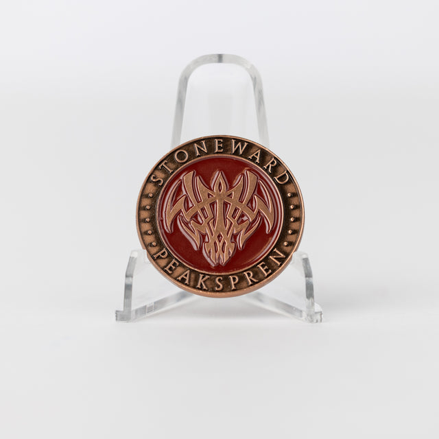Stoneward Peakspren Challenge Coin – Dragonsteel Books